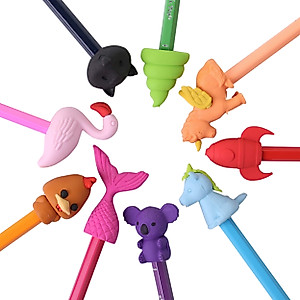 Mr. Pen- Animal Topper Erasers, 22 Pack, 8 Pack Take Apart Animal Erasers, Pencil Toppers, Pencil Erasers Toppers for Kids, Eraser Tops, Cap Erasers for Pencils, Fun Erasers Kids, Easter Egg Fillers