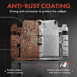 A-Premium Disc Brake Caliper Assembly with Bracket Compatible with Ford Excursion 2000-2005 F-250 Super Duty F-350 Super Duty 1999-2004 Front Left and Right Side 2-PC Set
