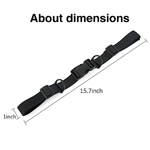2 Pcs Adjustable Backpack Sternum Straps Chest Belt Hardness Strap with Anti-slip Fixed Clips and Quick Release Buckles for Camping Hiking Jogging(2 Pack /Black)