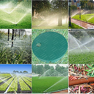 Valve Box Cover Lid Sprinkler Valve Box Lid Replacement ID 5.5" OD 6" for Circular Irrigation Control 2 Pieces