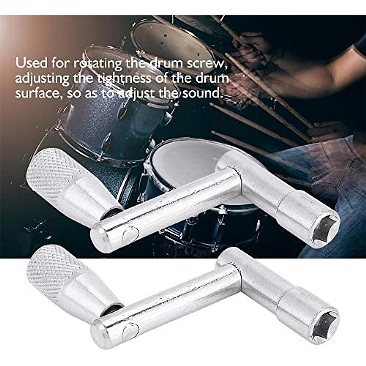 Set of 2 Silverline Speed Drum Keys - Continuous Motion Z-Type Speed Drum Key Set