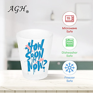 AGH 1.5oz 24 Pack Sublimation Frosted Shot Glasses with Heavy Base The Sublimation Blanks Shot Glass for Whiskey, Tequila, Vodka