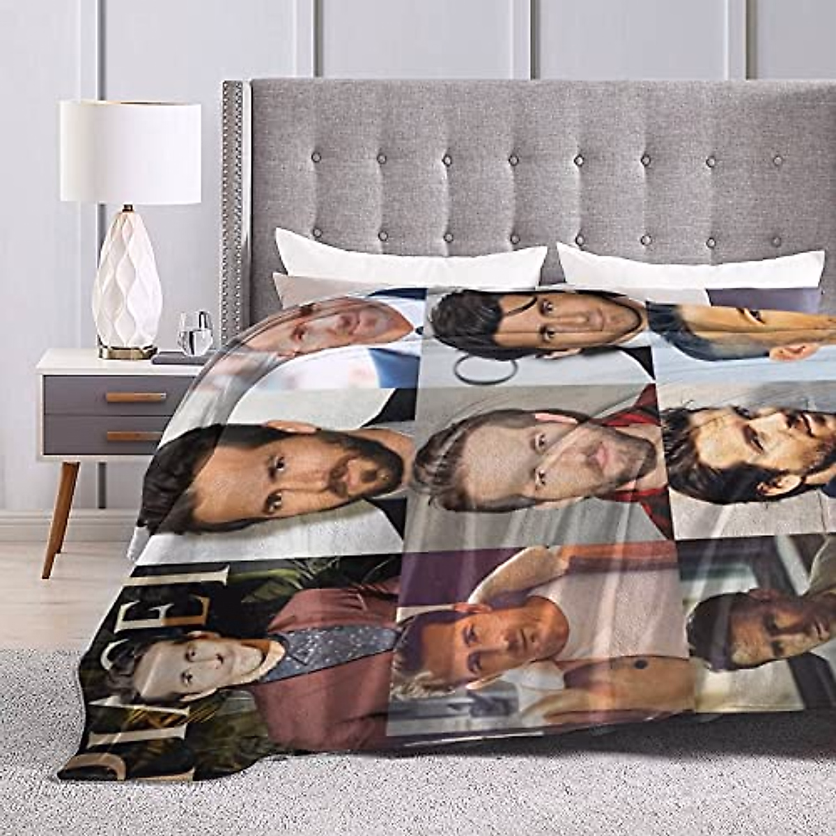 Ryan Reynolds Soft and Comfortable Warm Fleece Blanket for Sofa, Bed, Office Knee pad,Bed car Camp Beach Blanket Throw Blankets (80"x60") … (50"x40")