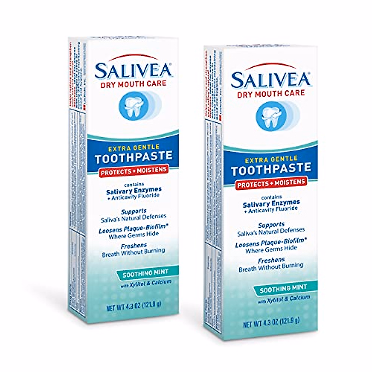SALIVEA Dry Mouth Toothpaste - Soothing Mint Toothpaste with Natural ...