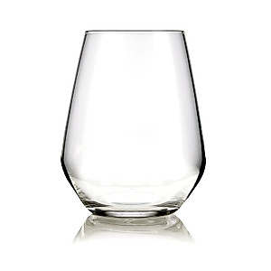 Libbey Signature Greenwich Stemless Wine Glasses Set of 6, Modern Wine Glasses for Red and White Wine, Ideal Kitchen Christmas Gifts for All Occasions
