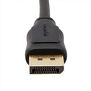 Amazon Basics Uni-Directional DisplayPort to HDMI Display Cable - 10 Feet & DisplayPort to DisplayPort HD Display Cable - 10 Feet