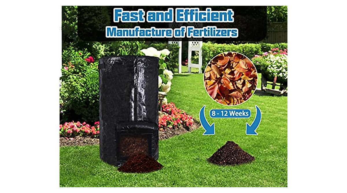 MyLifeUNIT 34 Gallon Compost Bins - Durable & Reusable