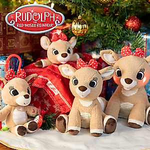 KIDS PREFERRED Rudolph The Red-Nosed Reindeer Clarice Plush Stuffed Animal Snuggler Lovey Security Blanket, 12.5 Inches