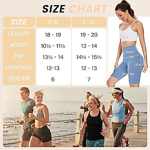 QGGQDD 3 Pack Biker Shorts Women with Pockets - 8” High Waisted Black Workout Running Yoga Shorts