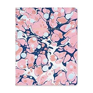 Exposed Spine Journal 6.7" x 8.5" Pink Paint - Designworks Multicolor