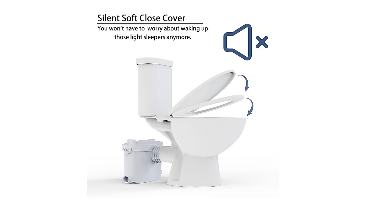 Simple Project 600W Macerating Toilet - Upflush System for Basements