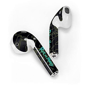 Skinit Decal Audio Skin Compatible with Apple AirPods with Lightning Charging Case - Officially Licensed Warner Bros Rick and Morty Portal Travel Design