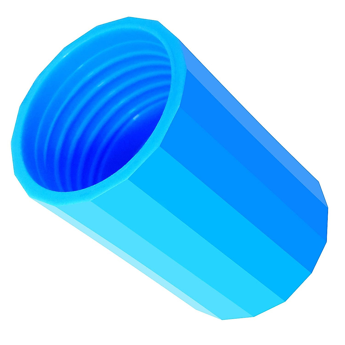 ZUPAYIPA 1 Pieces Vortex Bottle Connectors Tornado in A Bottle Fountain Connection Cyclone Tube Tornado Connector, Doesn't Leak. Blue