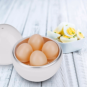 Egg Cooker, Microwave Egg Boiler, Oven Egg Cooker, 4 Eggs Multifunctional Egg Container Egg Steamer Kitchen Accessories