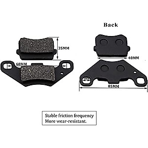 PRO BAT Rear Brake Master Cylinder Caliper Assembly+Brake Disk Rotor+Brake Pad for 50cc 70cc 90cc 110cc 125cc Chinese Quad Taotao Boulder B1 Coolster 3050HD ATV Kids Four Wheeler