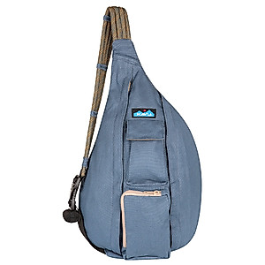 KAVU Original Rope Bag Sling Pack with Adjustable Rope Shoulder Strap - Ocean
