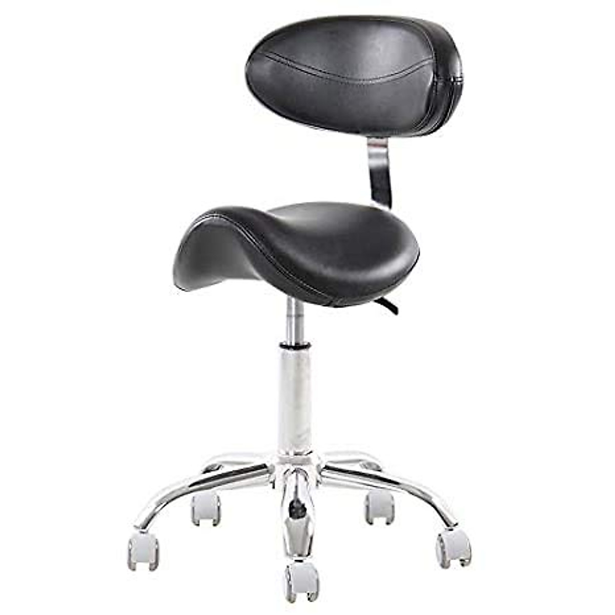Aries Outlets Multi Function Dental Medical Ergonomic Saddle Seat Stool for Dentist Chair PU Leather