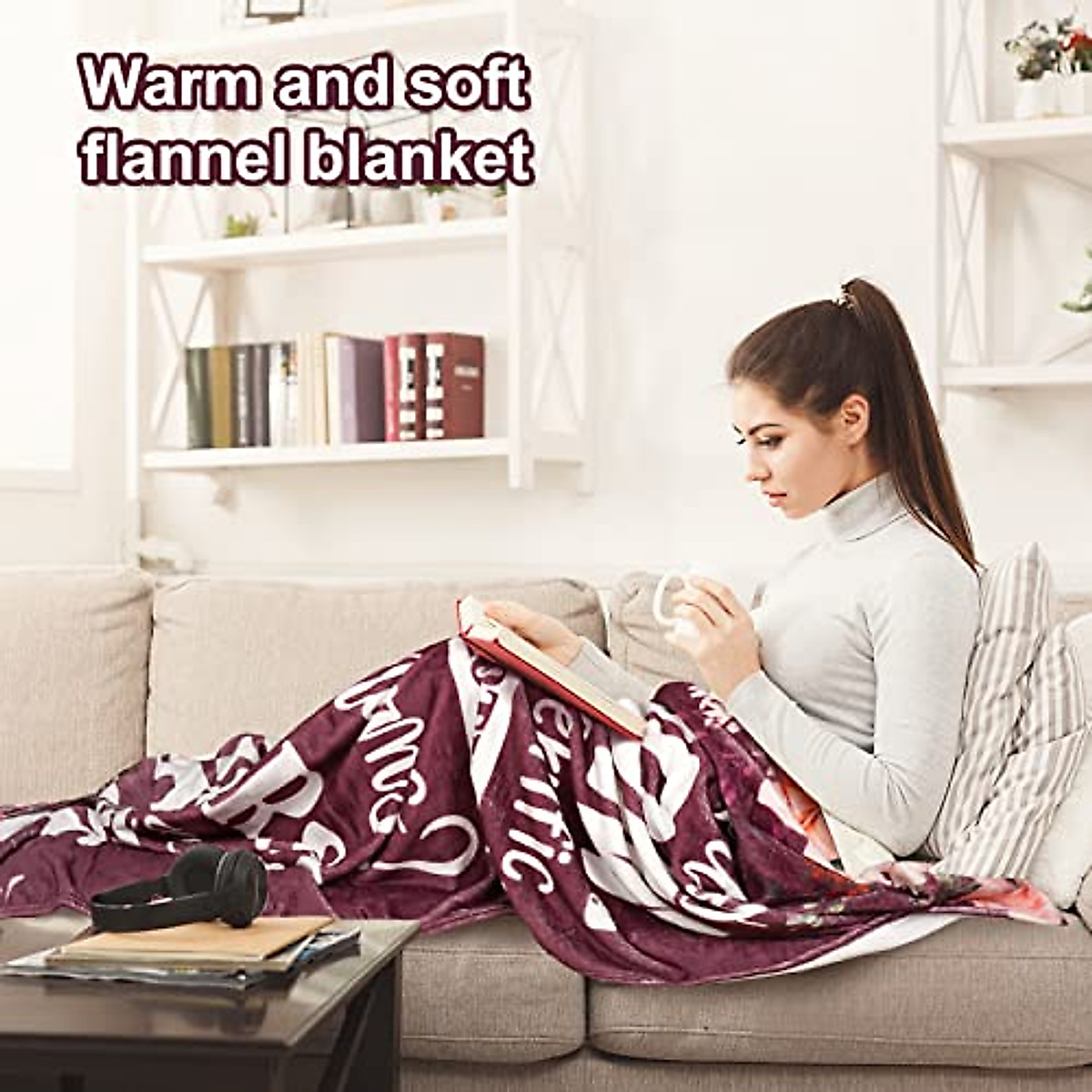 Anthurium Gifts for Mom from Daughter, Son, Husband-Gifts for Wife, Mom Gifts, Great Mother Gifts, Birthday Gifts for Mom Wife- 60''x80'' Blanket