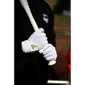 Easton | FUNDAMENTAL Fastpitch Softball Batting Gloves | Adult X-Large | White
