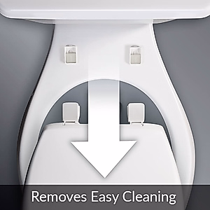 Bio Bidet by Bemis 500EC Toilet Seat with Perfect Fit, Fresh Water Spray, Non-Electric, Easy to Install Bidet, ROUND, Almond