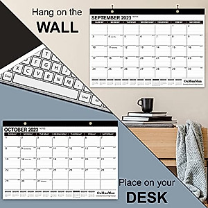 Desk Calendar 2023-2024: 17 x 11-1/2 Inches Monthly Pages Runs from January 2023 through June 2024 - 18 Monthly Desktop Calendar for Home School Office Planning and Organizing