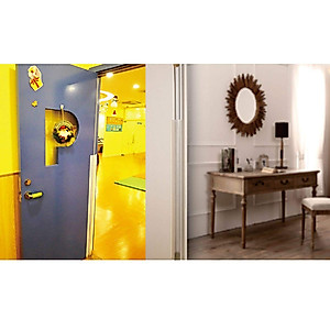 2 PCS AILUOQI Door Jam Shield Finger Pinch Guard for Baby Proofing, Kids, Hinge Cover Pinch Guard for 90 & 180 Degree Doors Frame & Baby Gate. 47.2" H, 6.7" W. 2 Pieces Set