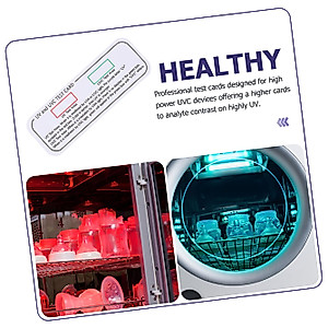 UPKOCH 10pcs Uva Light Uvb Wavelength Accessory Uvc Use Test Indicator Testing Cards Card Reusable Reading Daily Lab Identifying Led Lights Kitchen for Cabinet Tableware