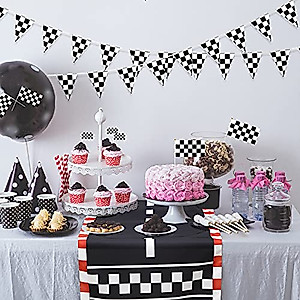 Racing Car Long Racetrack Floor Running Mat Drag Race Car Road Racing Track Decorations for Runway Party Supplies Race Car Birthday Games Decorations Sport Event Festivals (10 Feet)