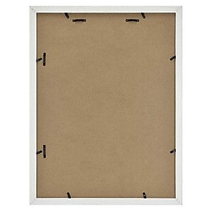 MCS Studio Gallery 18x24 Poster Frame White Woodgrain, Vertical & Horizontal Wall Hanging Large Picture Frame for Photos, Posters & Art Prints (2-Pack)