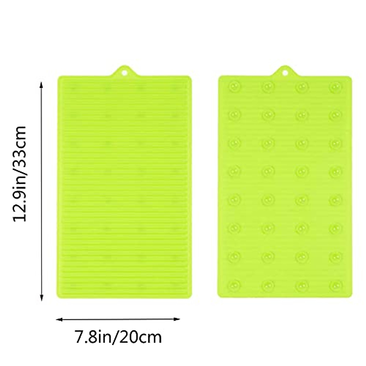 Tutuone Foldable Washboard Silicone Portable Soft laundry board Mini Travel Washboard for Hand Washing Multifunctional Household Clean Mat (Green)
