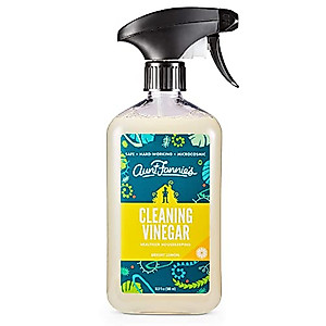 Aunt Fannie's All Purpose Cleaning Vinegar, Multisurface Spray Cleaner, 16.9 Ounces, Lemon Scent (Pack of 1)