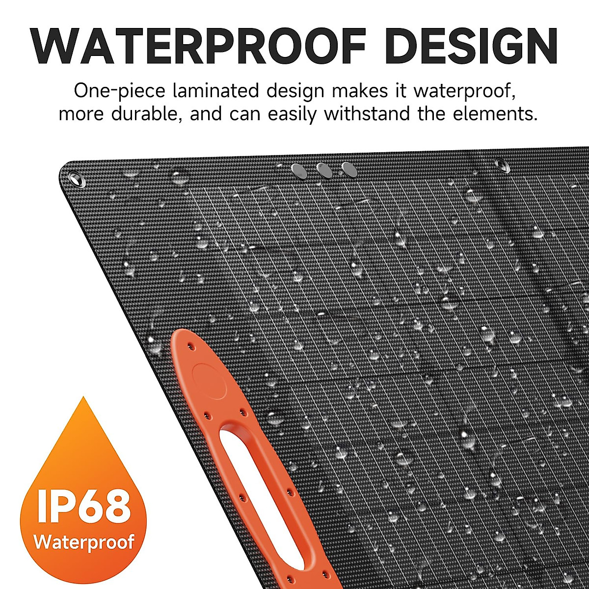 TWELSEAVAN 160W Portable Solar Panel for Jackery/EF/Bluetti/Anker/Goal Zero Power Station, IP68 Waterproof 23.5% Efficiency ETFE Foldable Solar Charger with Adjustable Kickstand for Camping Outdoor