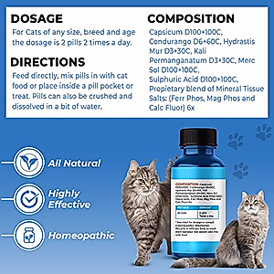 BestLife4Pets Oral Health for Cats - Cat Dental Care Supplement Anti inflammatory Pain Relief for Stomatitis Gingivitis and Gum Disease Cat Supplies for Dental Care - Easy to Use Pills (450 ct)