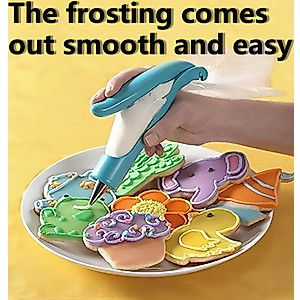 Cake Decorating Pen Tool Kit Pastry Bag DIY Cake Deco Tools Kit Pastry Icing Pen Piping Kit Bags(Blue)