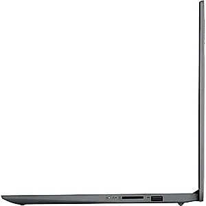 Lenovo Ideapad 1 Laptop, 15.6" HD Screen, AMD Athlon Silver 3050U, 8GB RAM, 128GB PCIe SSD, Webcam, HDMI, Type-C, Wi-Fi 6, Media Card Reader, Windows 11 Home, Cloud Grey
