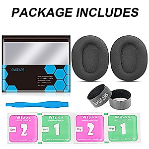 GVOEARS Replacement Ear Cushions for Razer BlackShark V2 / BlackShark V2 Pro Gaming Headset, Mesh Fabric Ear Pads Earmuffs Softer Memory Foam Noise-isolating Ear Cups Easy Installation