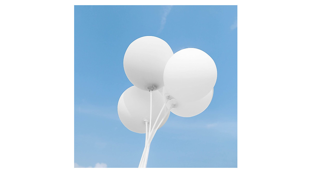White Balloons 100 Pack - Perfect for Weddings & Parties | ASIYUHY