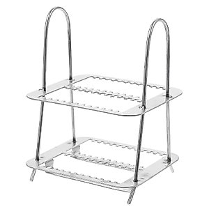 26 Dyeing Rack Stainless Steel Glass Slides Rack Glass Slides Holder Stainless Steel Microscope Slides Holder Microscope Slides Rack Stainless Steel Staining Rack