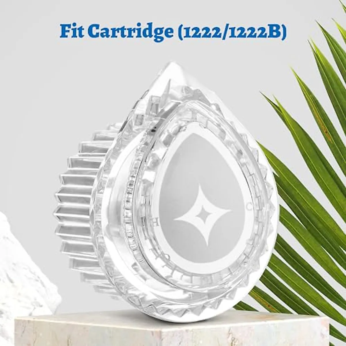 Shower Handle Knob Replacement Compatible with Moen 100710 Posi-Temp Valve, Bathtub Faucet Chrome Knob Kit, Tub Faucet Parts, White, 1 Pack