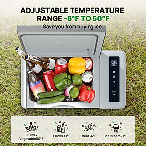 F40C4TMP Bundle - 2 Items: 23 Quart Portable Refrigerator and 220Wh Portable Power Station