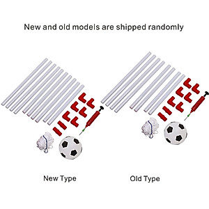 Restokki Little Easy Football Soccer Hoop Set, Game Indoor Outdoor Sport Toys for Backyard Fun Summer Play, Goal with Net, for Kids, Toddlers, Boys Girls (106cm)