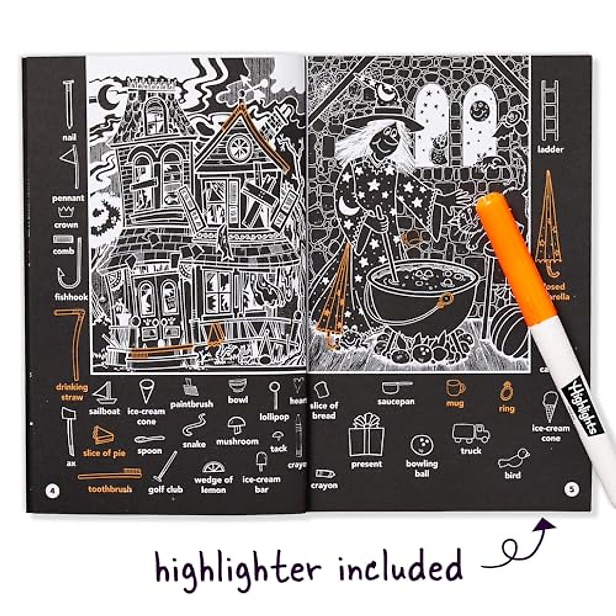 Halloween Hidden Pictures Puzzles to Highlight: Halloween Coloring & Activity Book with Over 300 Hidden Objects to Find (Highlights™ Hidden Pictures® Puzzles to Highlight Activity Books)