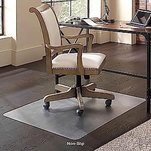 Office Chair Mat for Hard Floor,Plastic Floor Mat,Floor Protector Mat,47INX47IN,27.5INX55IN,23.6INX31.5IN,Transparent Anti-Slip,for Home and Office Use,0.02"/0.04"/0.06"/0.08"/0.12",Waterproof (Size
