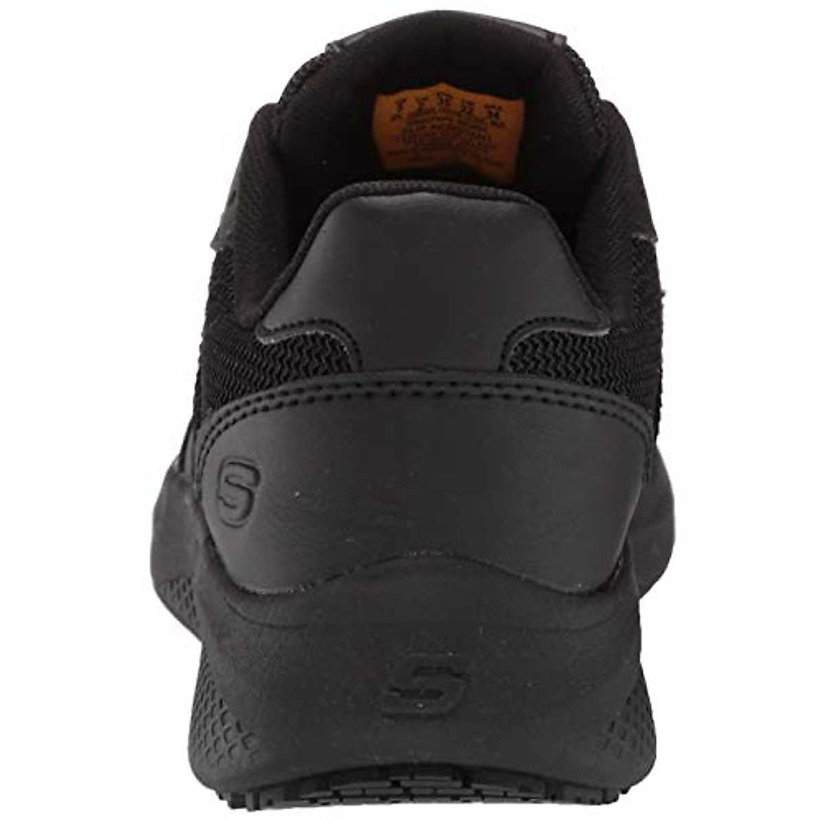 Skechers Women's Lace up Athletic Food Service Shoe, Black, 7