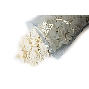 Bertech Anti-Static Nitrile Finger Cots, Powder-Free, 4 Mil Thick, Extra Large, White