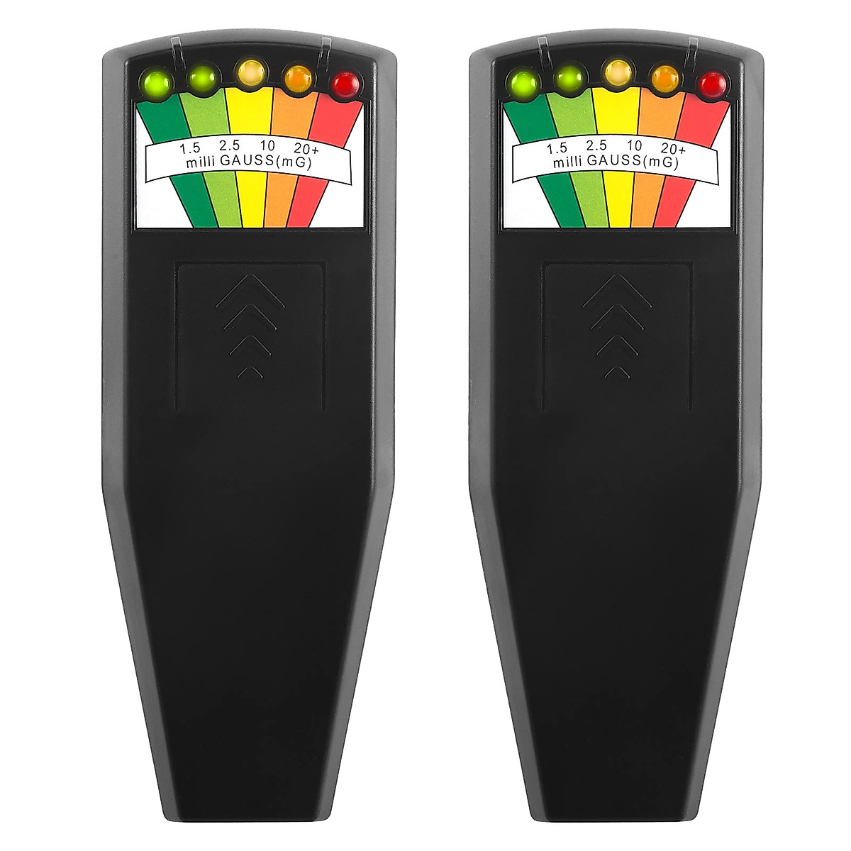 kydely 2 PCS 5 LED EMF Meter Magnetic Field Detector Ghost Hunting Paranormal Equipment Tester Counter