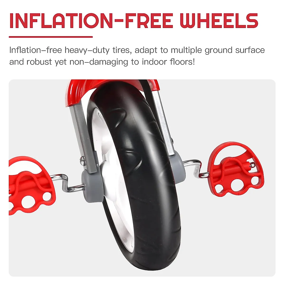 INFANS Kids Tricycle Rider with Adjustable Seat, Storage Basket, Premium Quiet Wheels, Non-Slip Handle (Green)