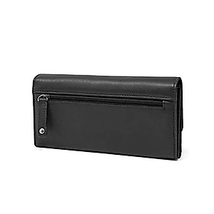 Nautica Money Manager RFID Women’s Wallet Clutch Organizer (Black (Buff))