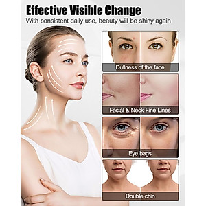 Winyoung Microcurrent Facial Device, Microcurrent Face Massager Roller, 4D Facial Massager Beauty Skin Care Tool for Face Eye Neck, Gifts for Women