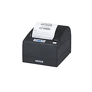 Citizen CT-S4000, USB, Cutter, Black 203 dpi, CTS4000USBBK (203 dpi incl.: Power Supply Unit, Order Separately)